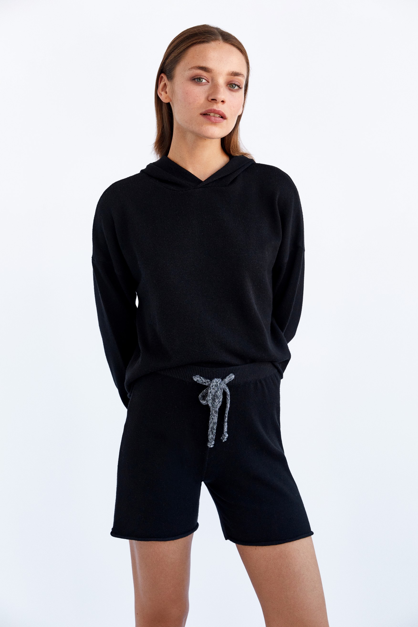 Black Knit Shorts - £28.00 | Labeca London - Labeca London