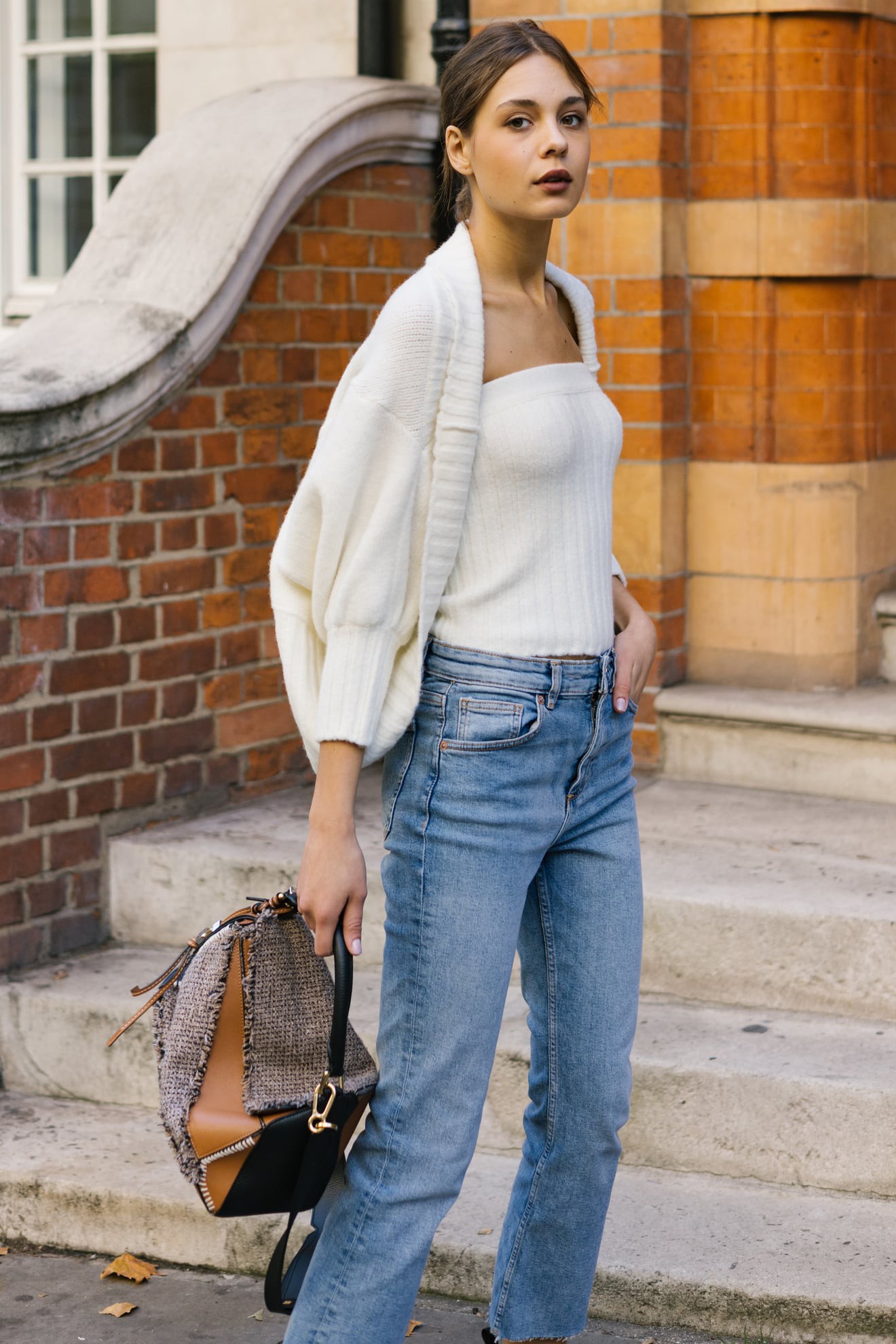 Charlotte Ecru Wool-Blend Strapless Top | Labeca London - Labeca London